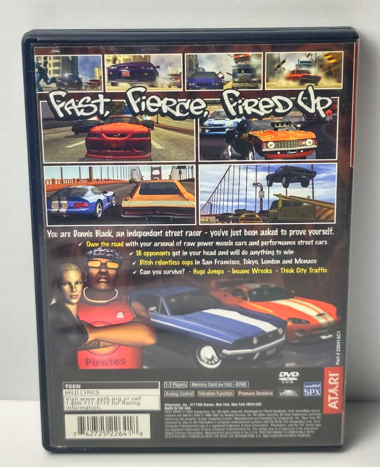 Test Drive PS2 PlayStation 2 Greatest Hits Complete CIB 742725226418 | eBay