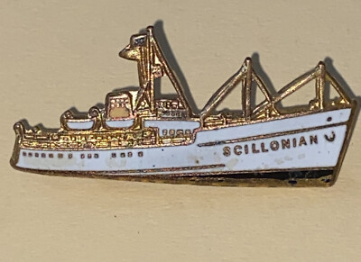 SS Scillonian ship shaped enamel souvenir badge HW Miller | eBay UK