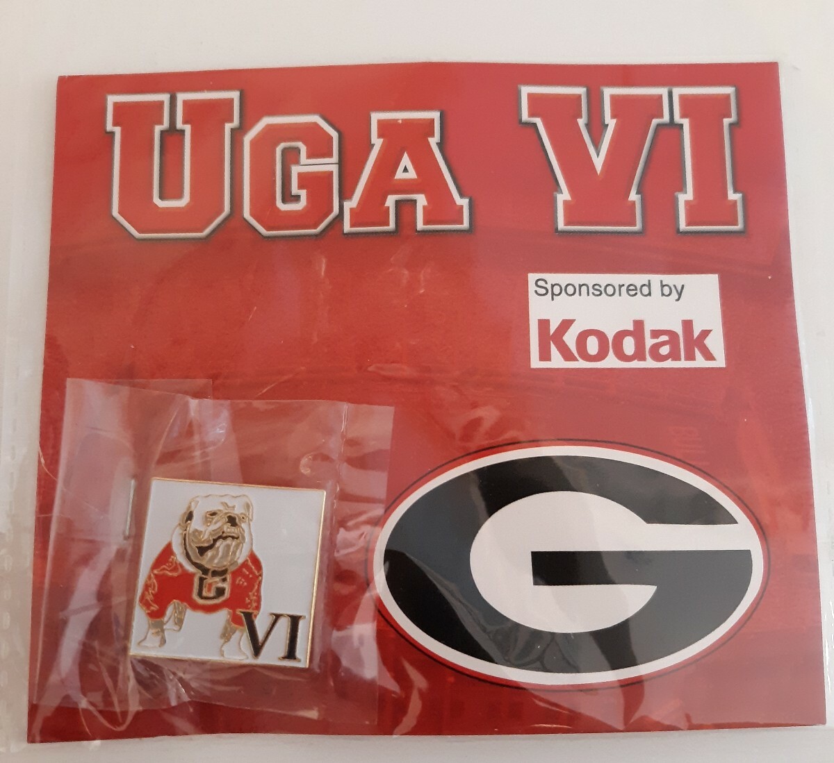 Kodak UGA Georgia Bulldog Mascot Collectible Enamel Pins UGA II,V or VI ...
