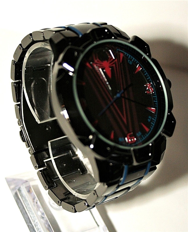 Marvel Comics Spider-Man Red Spider Dial Watch Men's New NOS Box | eBay