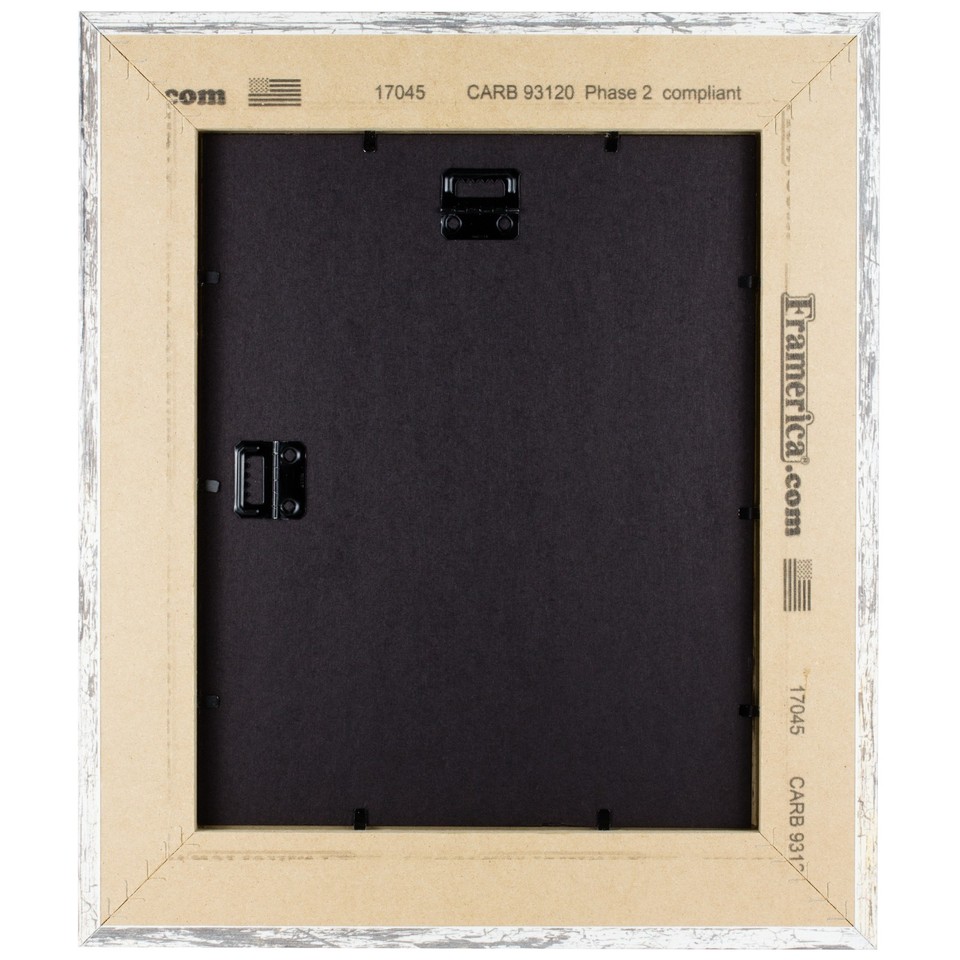 American Barn, 2" White Faux Barn Wood Picture Frame, Common Sizes 4x5 ...