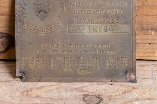Peerless Model 80 Auto Motor Car Number Plate Plaque Vehicle Nameplate ...