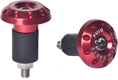PUIG HI-TECH BAR-ENDS UNIV RED 6222R | eBay