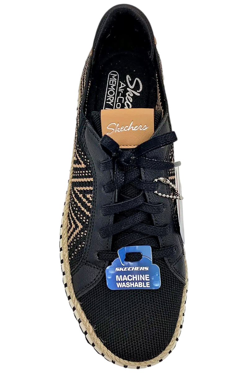 Skechers Women's Wilshire Blvd Lace-Up Sneaker Bellevue Black | eBay