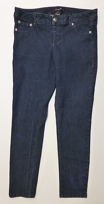 Fragile Jeans Womens Size 1 Dark Blue Embellished Skinny Jeans Great ...