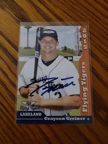 2015 Lakeland Flying Tigers Team Set Grayson Greiner RC Rookie Signed ...