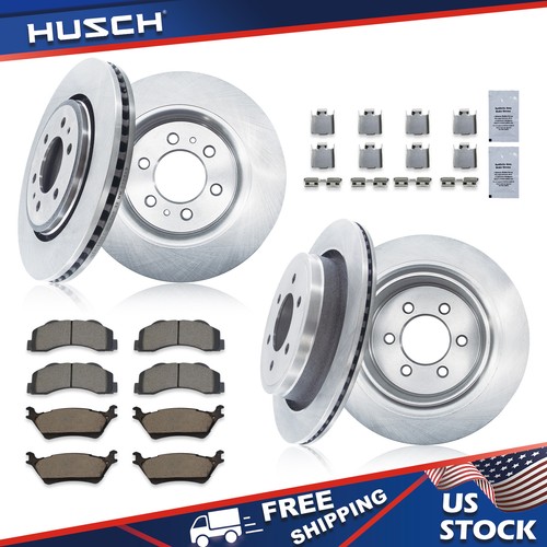 Front Rear Brake Disc Rotors and Ceramic Pads Kit for 2012 - 2020 Ford ...