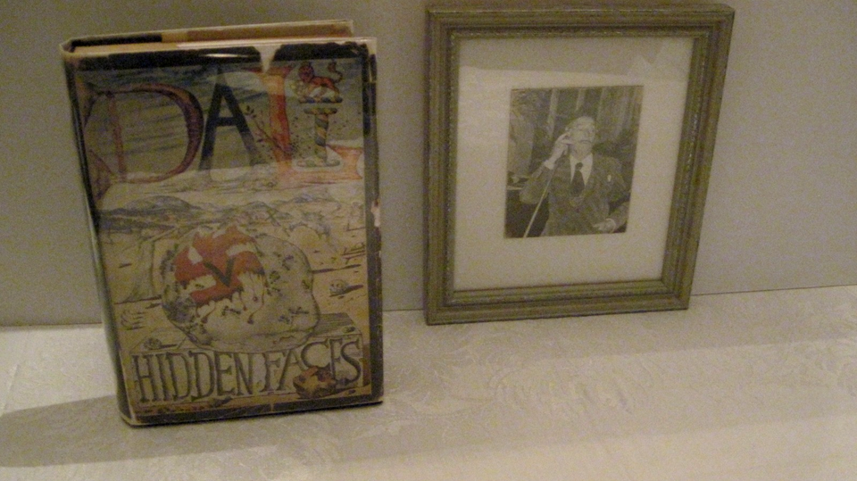 SALVADOR DALI 1ST EDITION HIS ONLY NOVEL "HIDDEN FACES" --WITH HIS OWN ...
