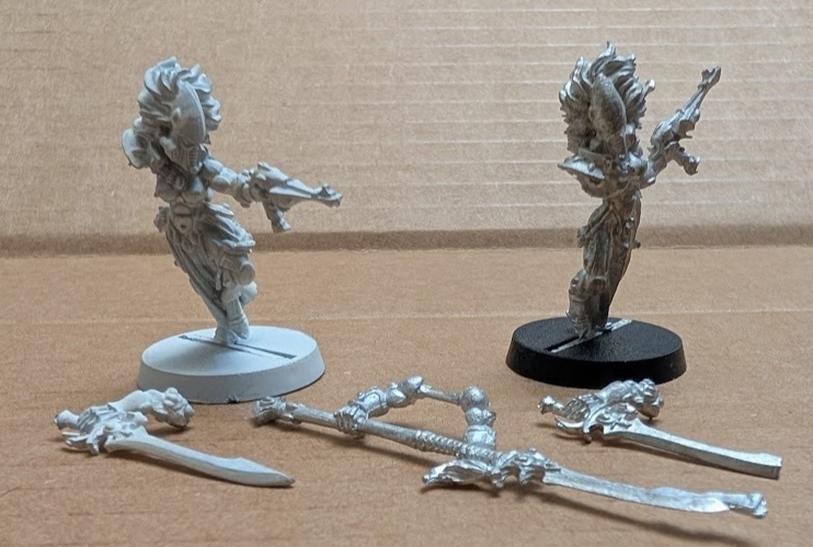 Warhammer 40k Eldar Aeldari Howling Banshees Metal OOP 11 models, 1 ...