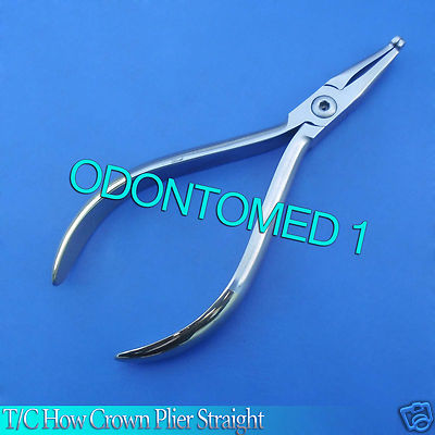 T/C How Crown Plier Straight Dental Orthodontics Surgical Instruments ...