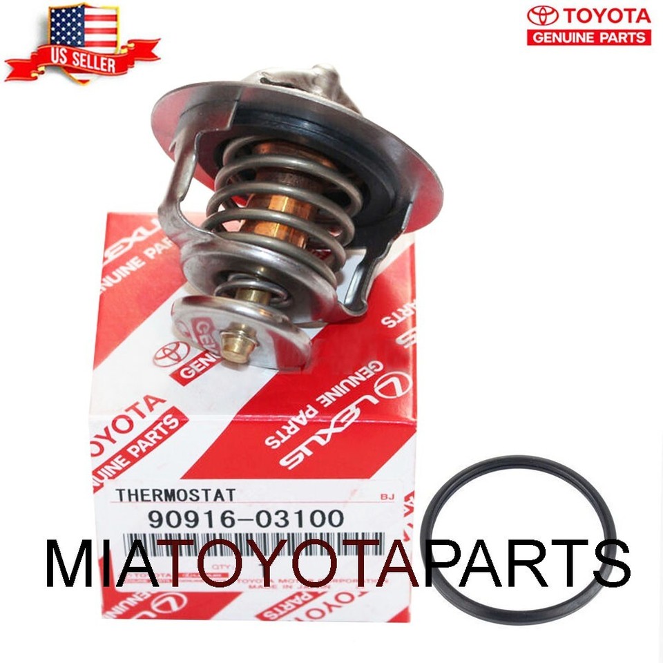 Genuine Toyota Lexus OEM Coolant Thermostat 90916-03100 Gasket 16346 ...
