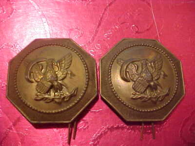 PRE CIVIL WAR UNION SHAKO SIDE EMBLEM MATCHED SET INSIGNIA | eBay