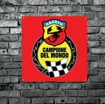 ABARTH BANNER - Garage, Man Cave, Office | eBay