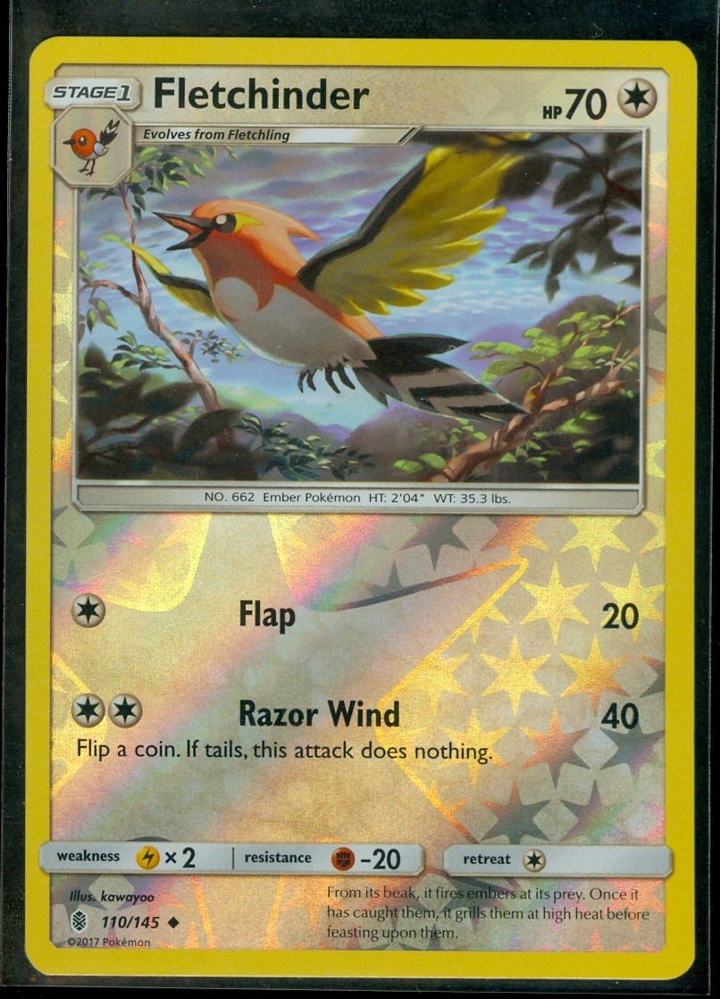 Pokemon Fletchinder Card