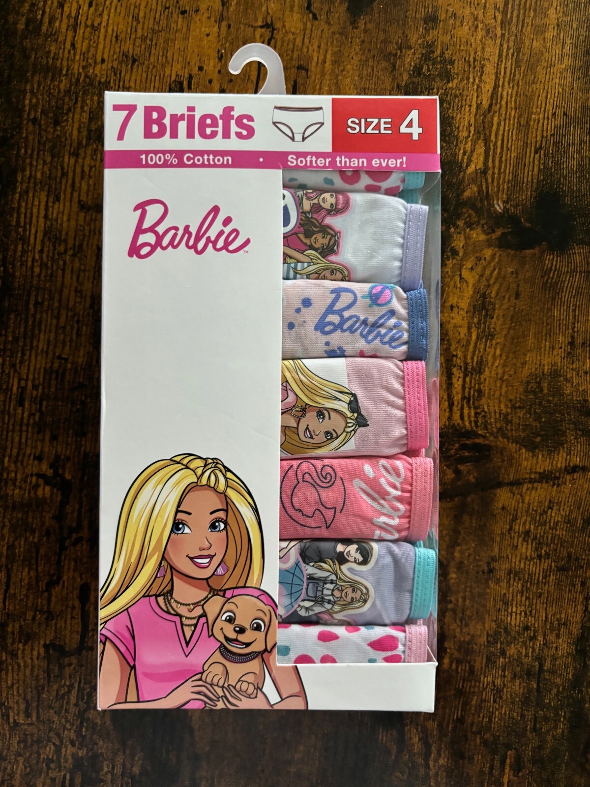 Barbie+7-Pack+Girls%27+Briefs+Size+4+100+Cotton+Barbie+Doll+Underwear ...