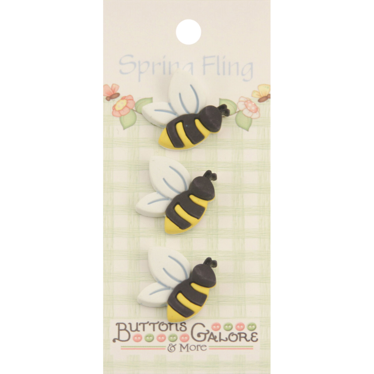 Spring Fling Buttons Bees | eBay