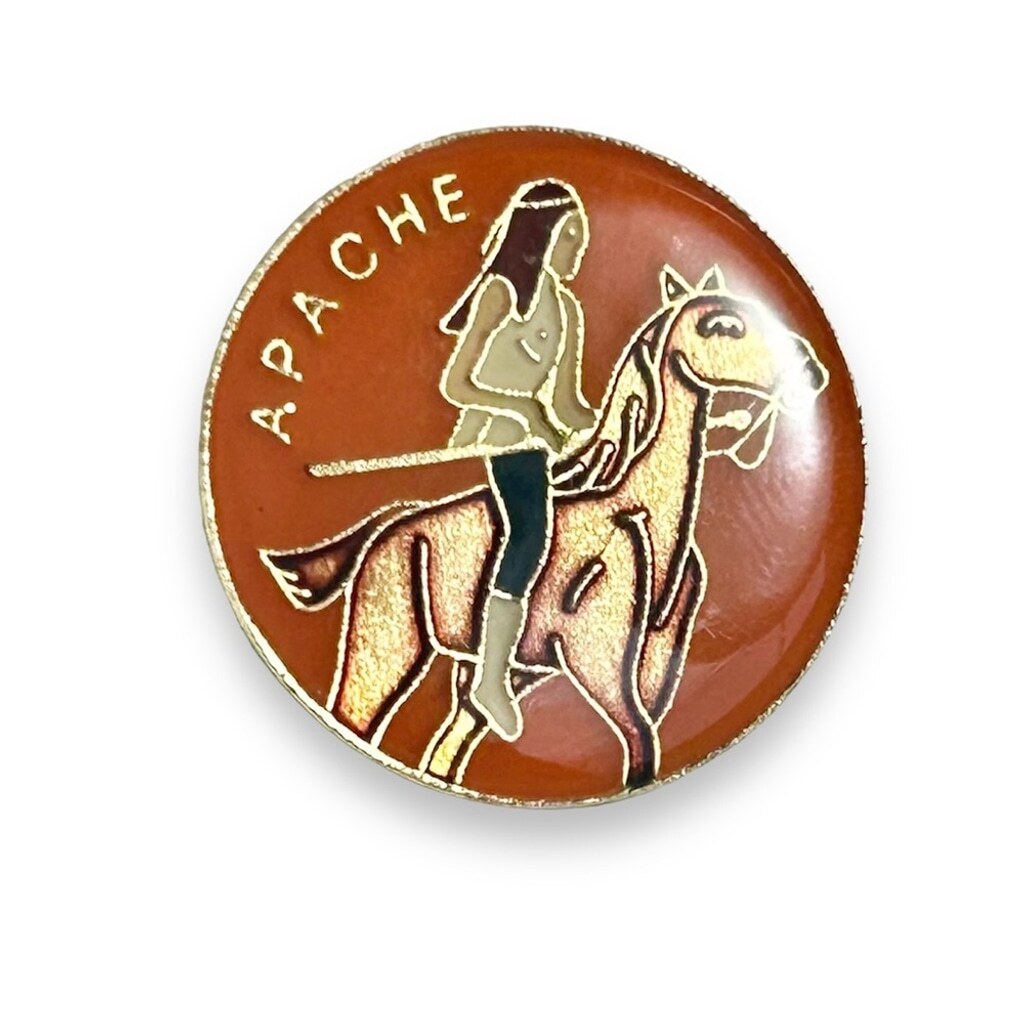 Apache Indians Native Americans Riding Horse Tribal V… - Gem