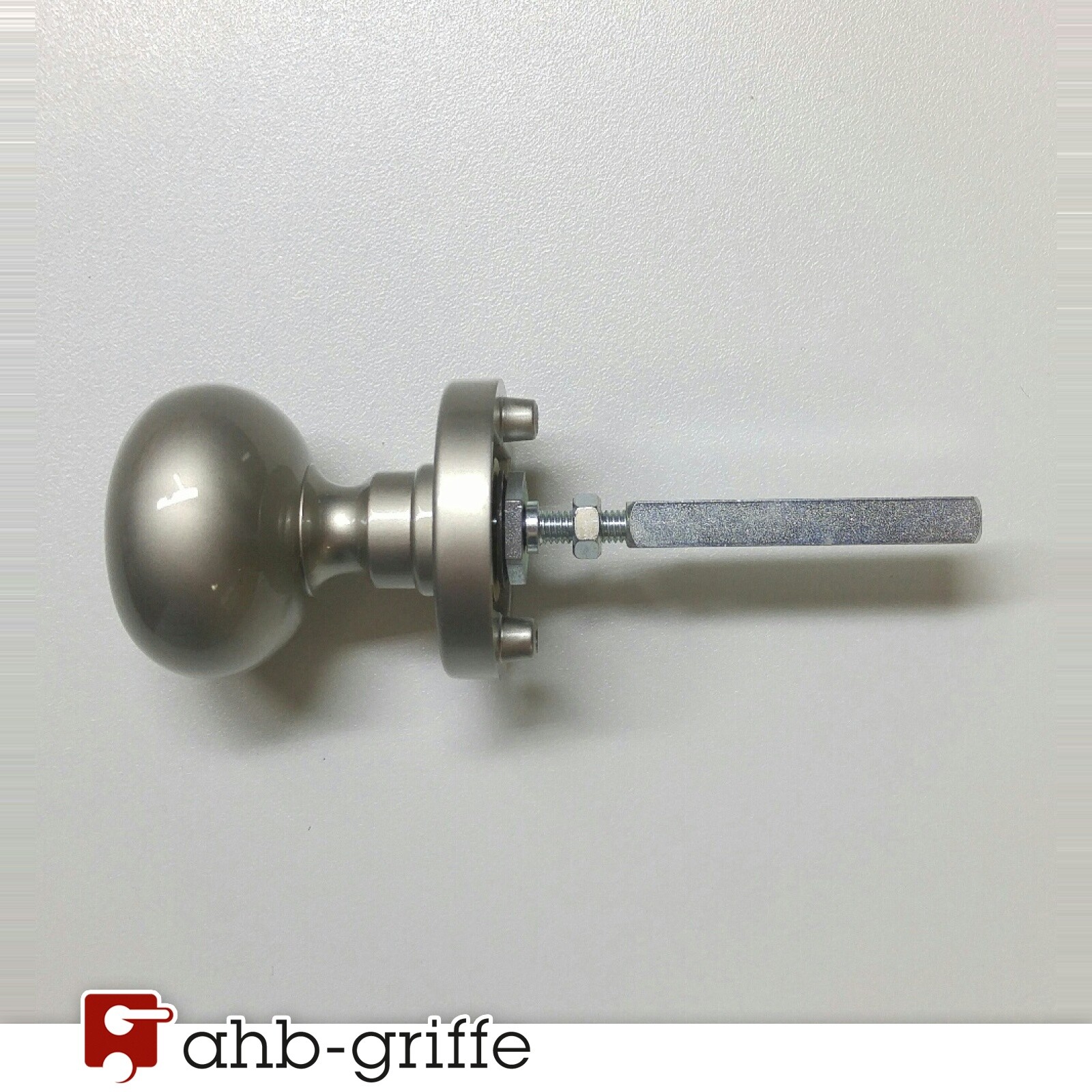 Jado Türknopf 910 Nickel Velours fest auf Rosette incl. Stift 8 mm ...