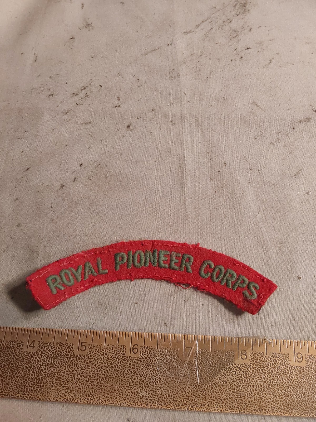 WWII Era British Army Royal Pioneer Corps Tab Patch | eBay