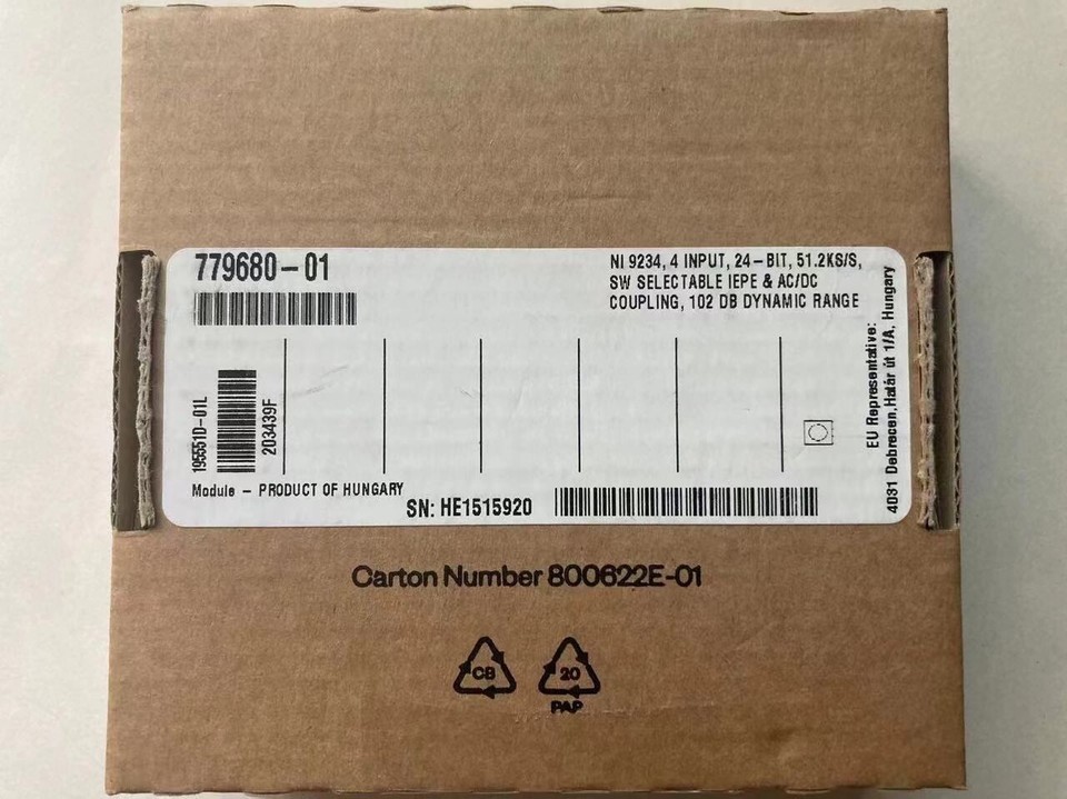 NI 9234 779680-01 New For IN BOX National Instruments NI 9234 Module ...