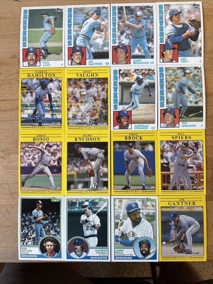 Milwaukee Brewers Baseball Cards, Lot Of 268 Cards | eBay