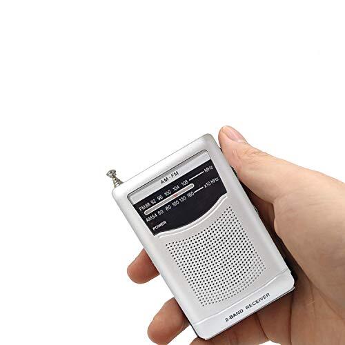 Portable Pocket Handheld AM FM Radio Battery Operated, Mini Radio, Long ...