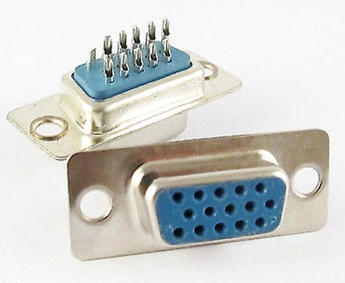 Connecteur à souder VGA Femelle 15 broches -Female HD15 solder ...