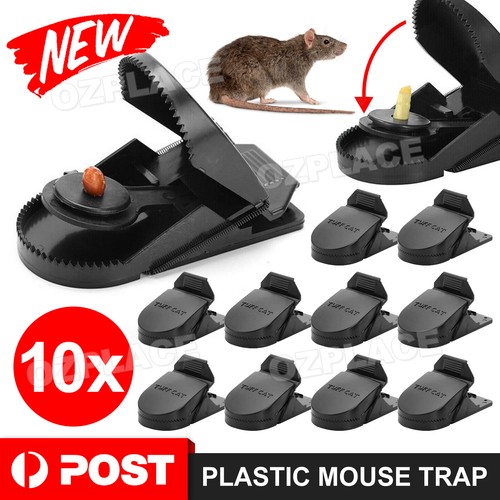 10Pcs Plastic Mouse Traps Reusable Mice Rat Trap Snare Catcher Rodent ...