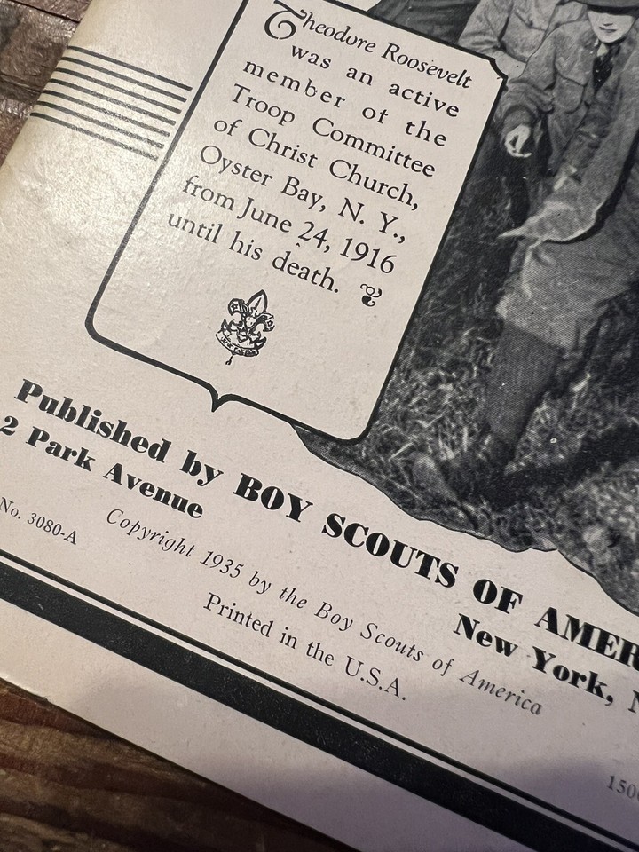 Vintage 1935 BSA Boy Scouts of America Booklet The Troop Committee | eBay