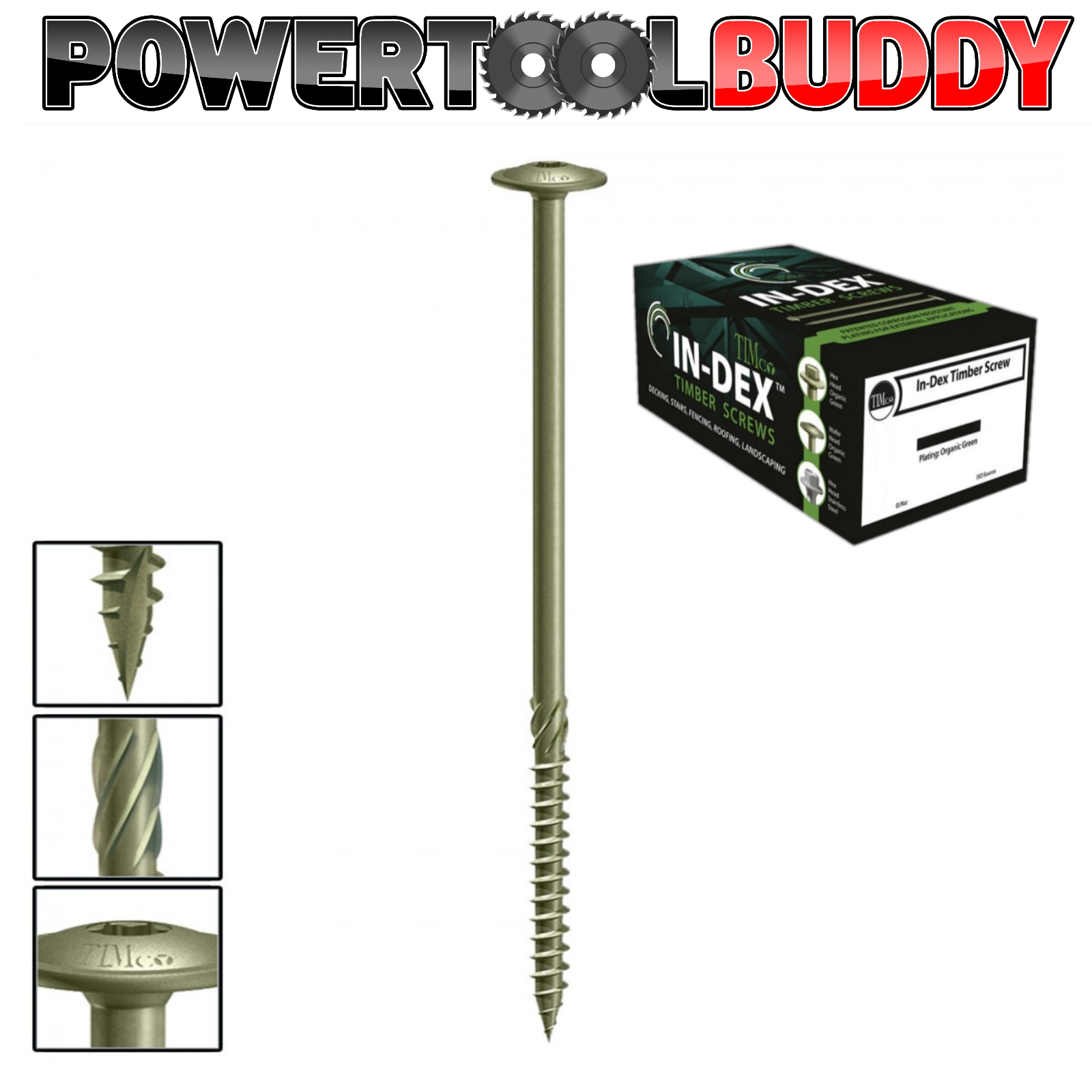 TIMco In-Dex Screws , Timber Sleeper , Landscaping External , Wafer ...