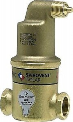 Spirotop automatic air vent solar systems horizontal DN 20 AutoClose | eBay