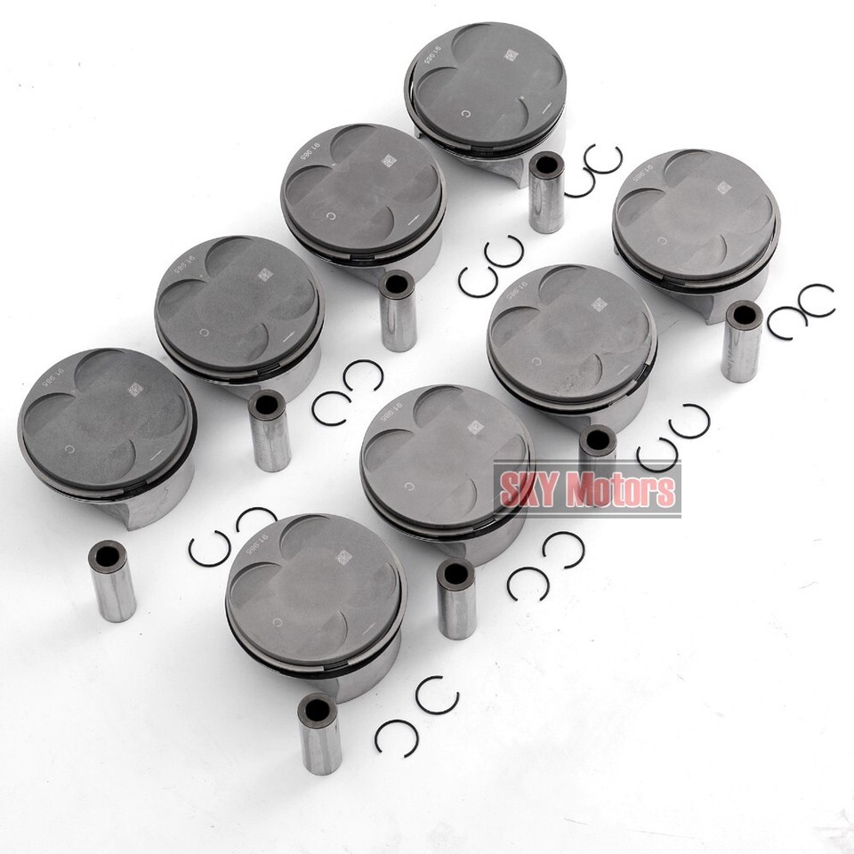 8x Pistons Rings Set Φ92mm For BMW 645Ci 745i X5 E53 E60 E63 E64 E65 ...