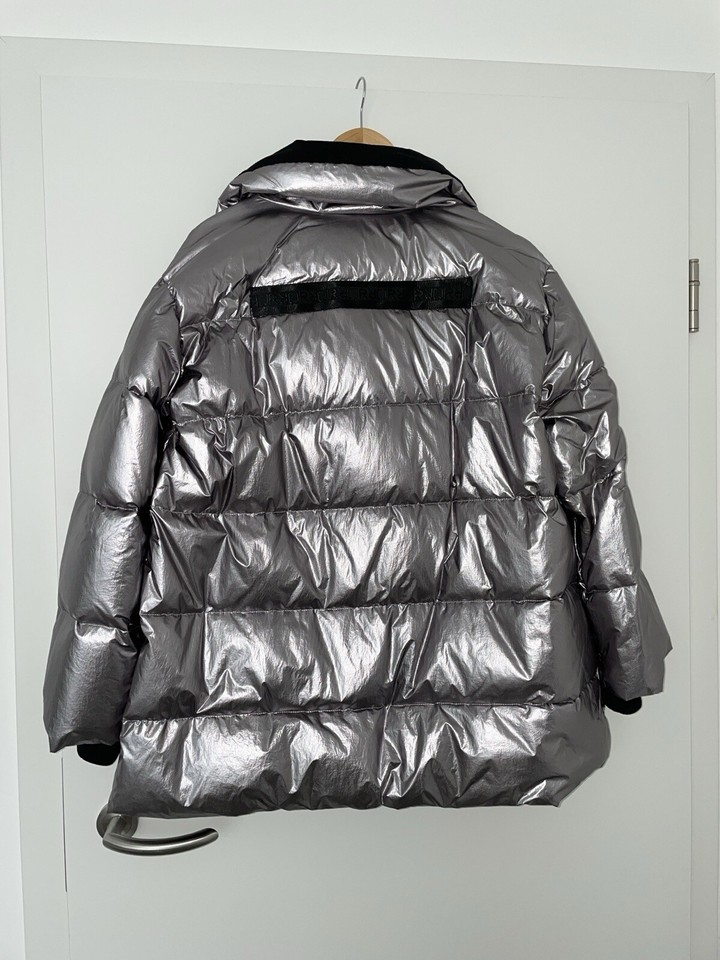John Richmond silver down puffer jacket S IT 40 women's | eBay