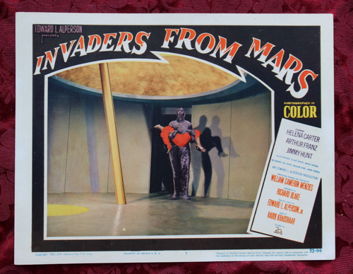 INVADERS FROM MARS Helena Carter 1953 Movie Orig Lobby Card sci-fi ...