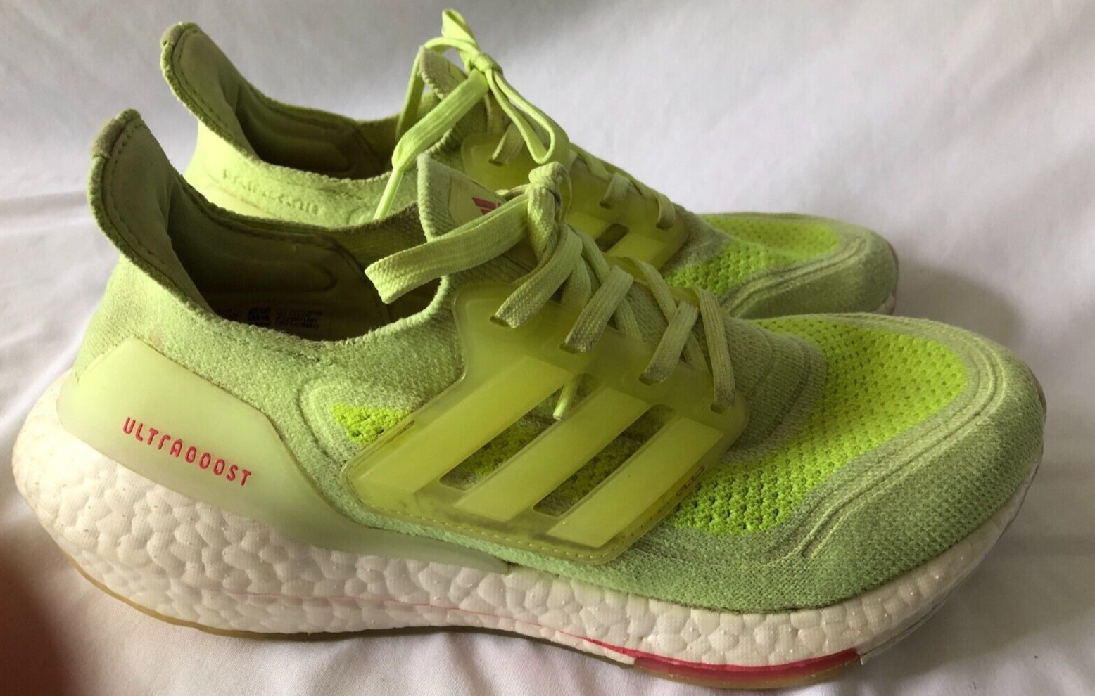 Adidas Primeblue Neon Greeen Ladies Ultraboost Sneake… - Gem