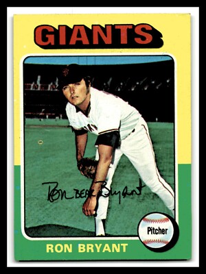 1975 Topps Ron Bryant Giants #265 Vintage Near Mint NM | eBay