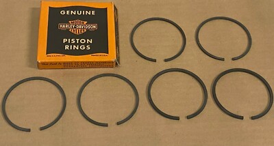 261-38C NOS Original Harley Piston Ring Set 45" Flat WL WLA 1954 ...