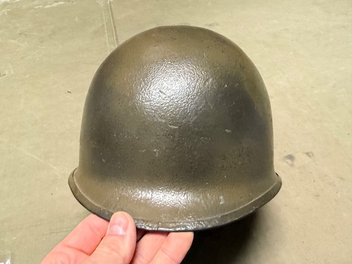 ORIGINAL WWII US ARMY M1 HELMET SHELL, FRONT SEAM, ORIGINAL PAINT | eBay