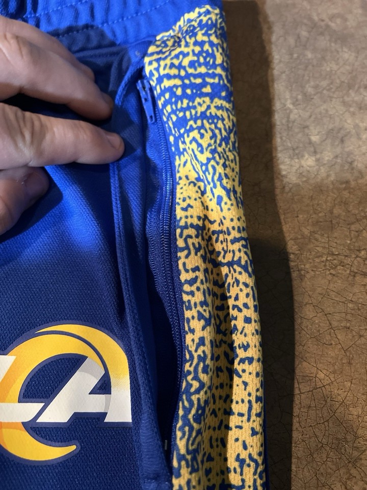 Los Angeles Rams Royal Blue NFL Apparel Slim Fit Mens Large Sweat Pants ...