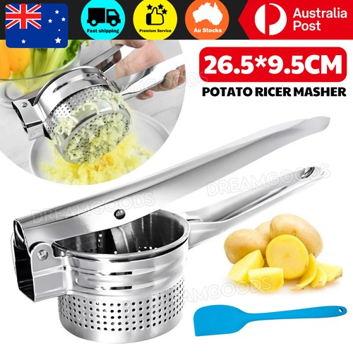 Stainless Steel Potato Ricer Masher Fruit Vegetable Press Potatoe ...