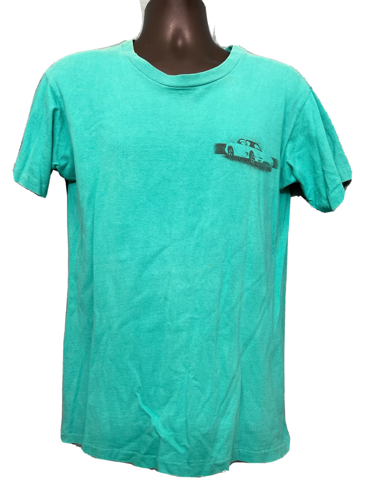 Vintage USA Made Single Stitch Mazda RX7 Teal T Shirt Sz M Car Club A29 ...