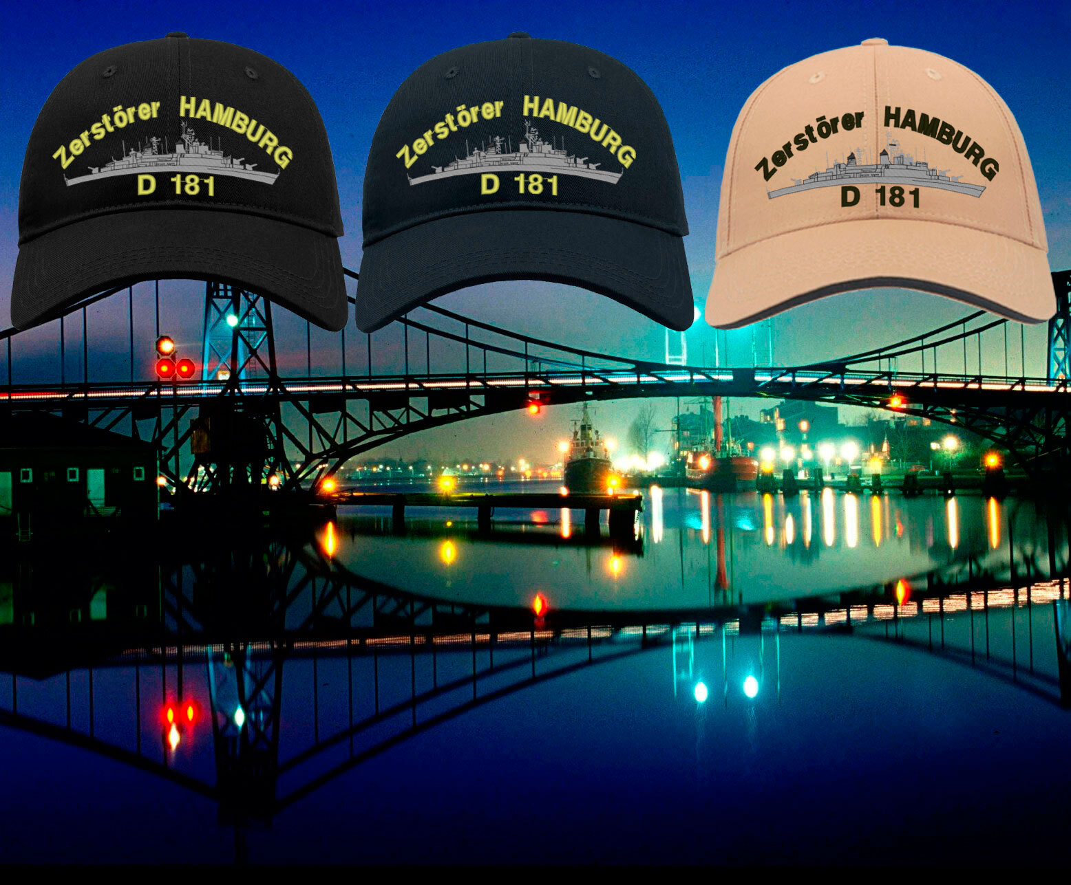 Basecap D 181 Zerstörer Hamburg, D181, D-181 Cap, Ballcap, Bordcap | eBay