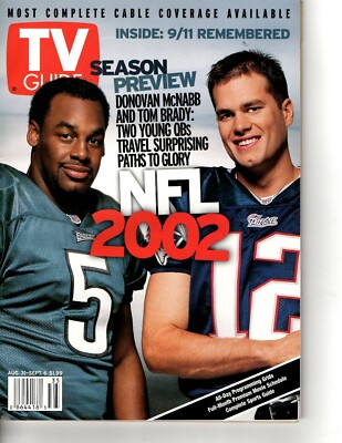 VINTAGE - TV GUIDE AUG 31ST 2002 - SEASON PREVIEW NFL 2002 - EXCELLENT ...