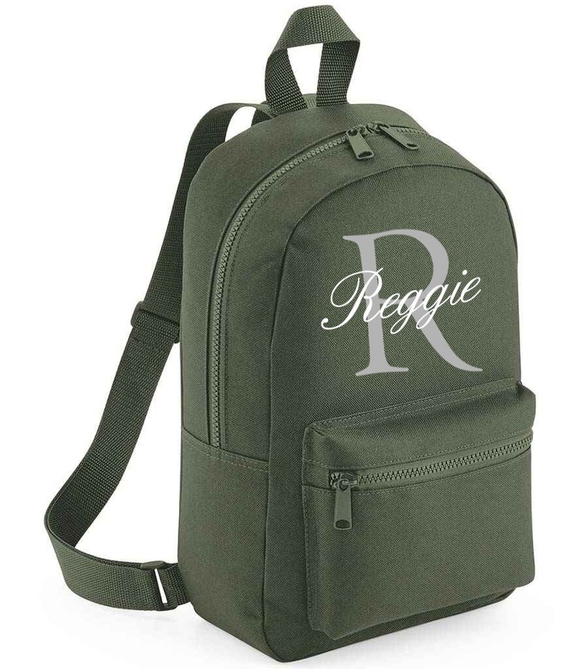 Personalised Kids Script Backpack Boys Girls Any Name School Bag PE ...