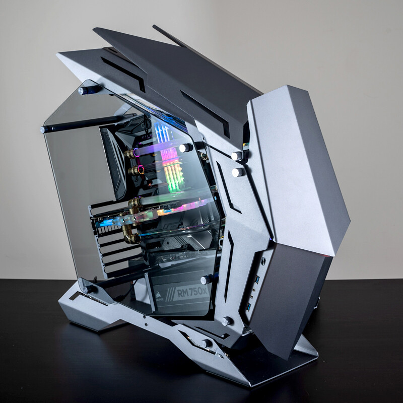 Mech Warrior Computer Game Chassis XL-ATX ARGB Aluminum-Magnesium Alloy ...