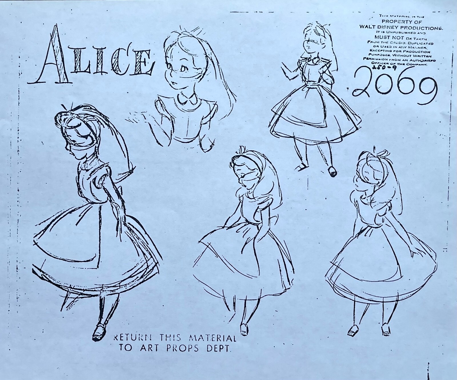 Disney Sketches Alice