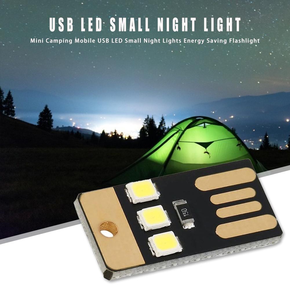 Portable Mini Ultra-thin Mobile USB LED Ambient Lamp Camping Light ...