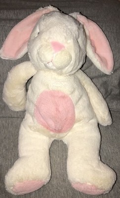 AURORA Baby BOP Floppy Soft BUNNY Pink/White Rabbit All Sewn 16" #20756 Lovie | eBay