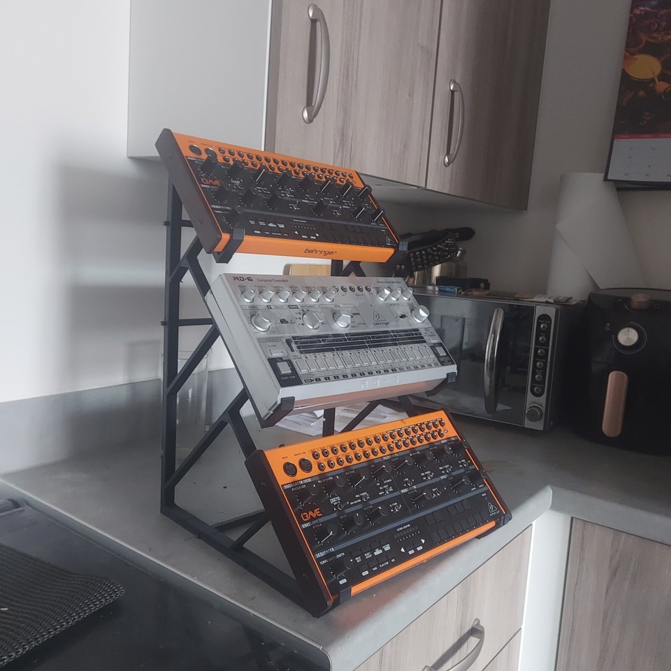 3 Tier Behringer Crave Spice Edge TD-3 RD-6 Desktop Synth Drum Machine ...