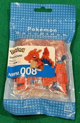 Pokemon Charizard Nanoblock NBPM_008 Micro-Sized Building Blocks SEALED ...